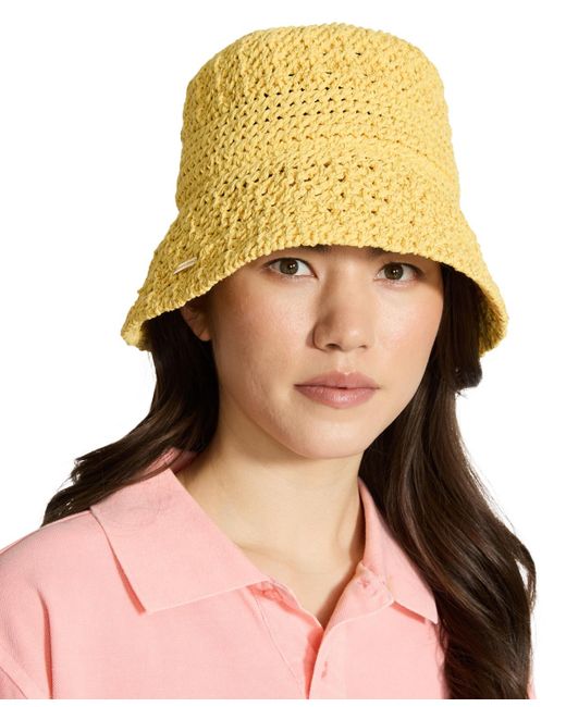 Steve Madden H-alex Metallic Knit Bucket Hat | Lyst