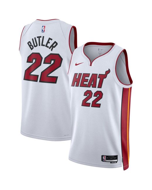 Nike And Jimmy Butler Miami Heat Swingman Jersey in White | Lyst