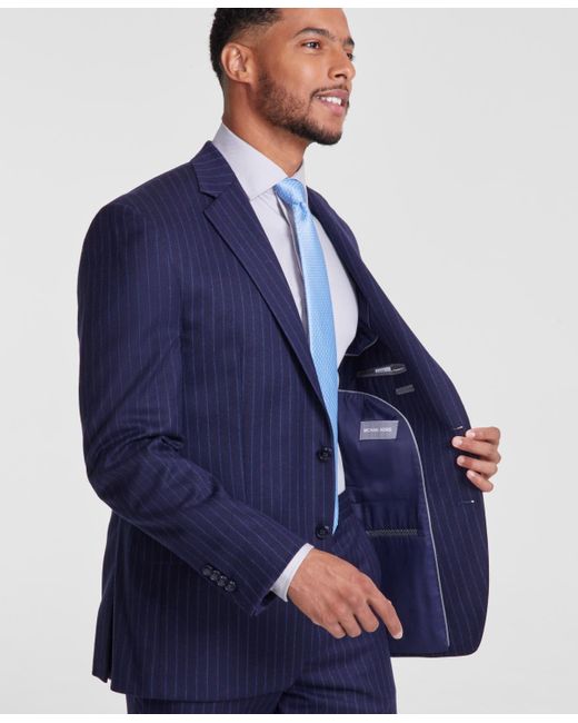 Michael Kors Classic-fit Pinstripe Wool-blend Stretch Suit Separate ...