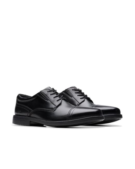 Clarks Collection Dresslite Cap Dress Shoes in Black for Men | Lyst