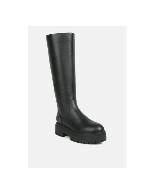 LONDON RAG Axle Knee Boot in Black | Lyst