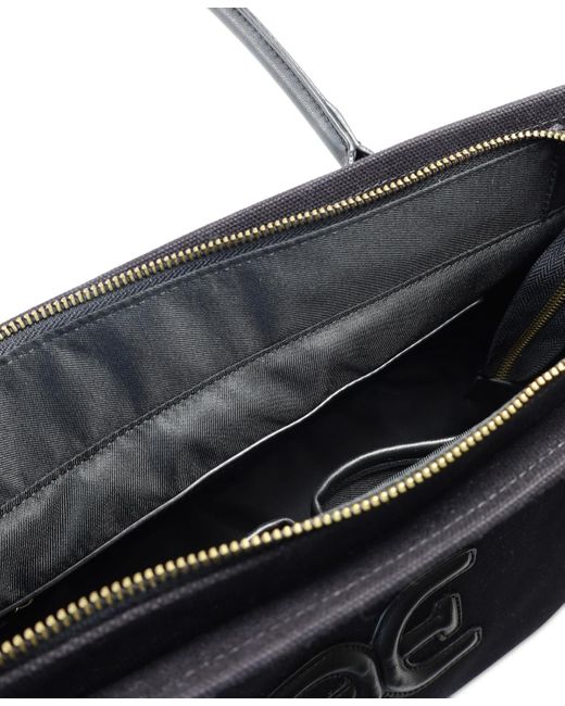 Sam Edelman Cooper Extra Large Logo Canvas Tote in Black | Lyst