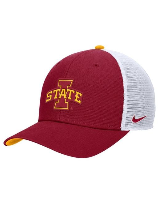 Nike Iowa State Cyclones Rise Adjustable Trucker Hat in Red for Men | Lyst