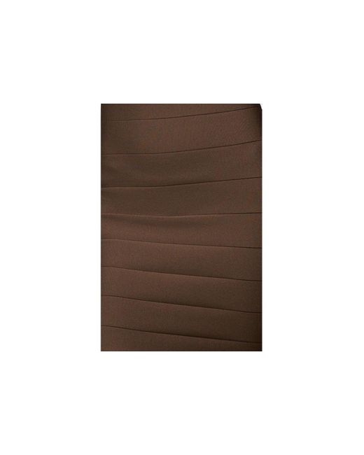 Bebe X Ciara Mesh Overlay Bandage Dress in Brown | Lyst