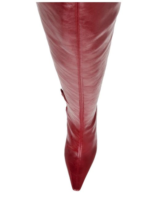 Steve Madden Lorinda Over-the-knee Stretch Boots in Red | Lyst