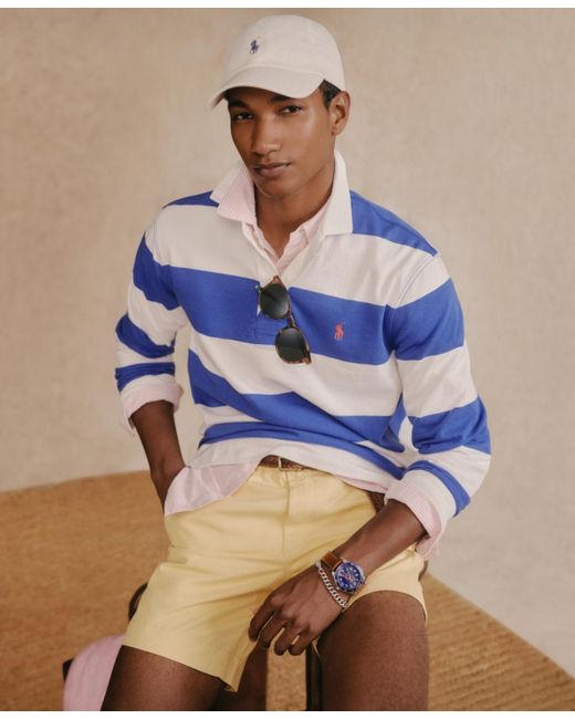 Polo Ralph Lauren The Iconic Rugby Shirt in Blue for Men | Lyst