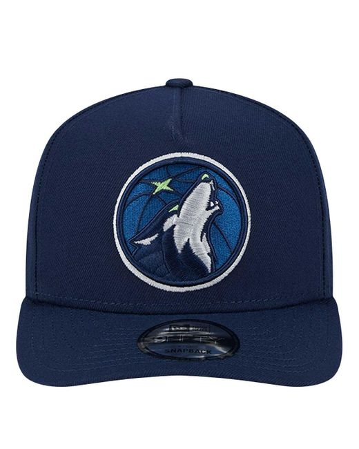 KTZ Minnesota Timberwolves Logo A-frame 9fifty Snapback Hat in Blue for ...