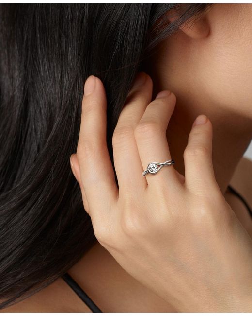 PANDORA Infinite Lab-grown Diamond Ring in Metallic | Lyst