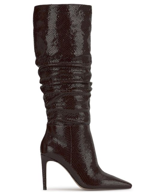 Jessica Simpson Ohena Tall Stiletto Slouchy Boots in Brown | Lyst