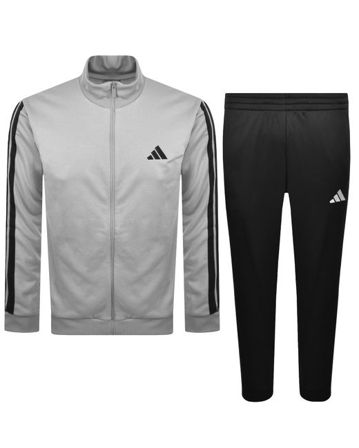 adidas French Terry Tracksuit in Grey for Men | Lyst UK