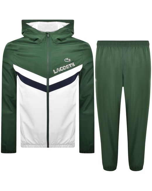 Lacoste Sport Hooded Tracksuit in Green for Men | Lyst