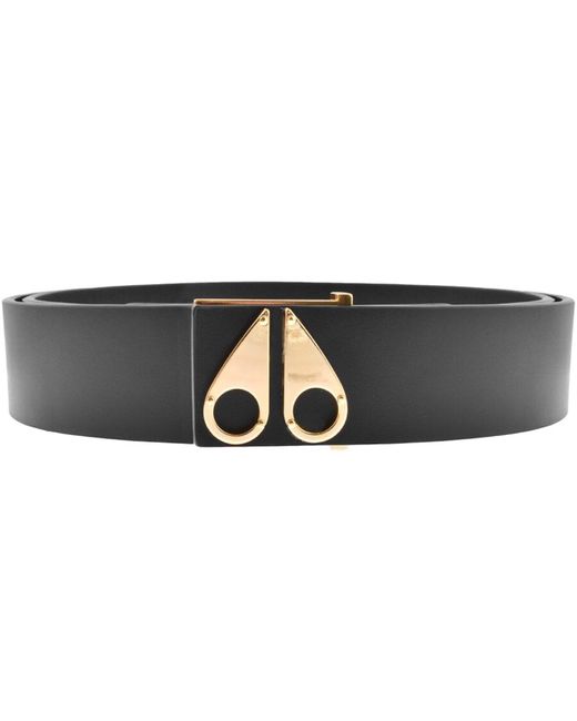 Moose Knuckles Logo Icon Belt in Black for Men | Lyst UK