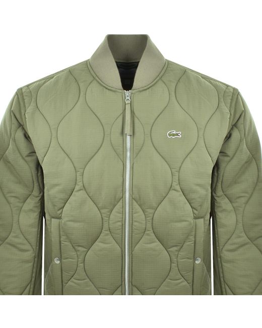 Lacoste Back Logo Jacket in Green for Men | Lyst