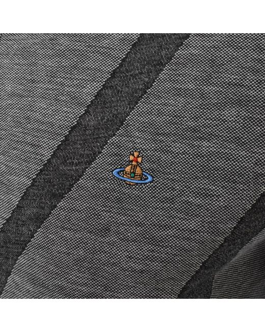 Vivienne Westwood Long Sleeve Polo T Shirt in Gray for Men | Lyst