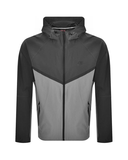 Nike Tech Woven Windrunner Jacket in Grey for Men | Lyst UK