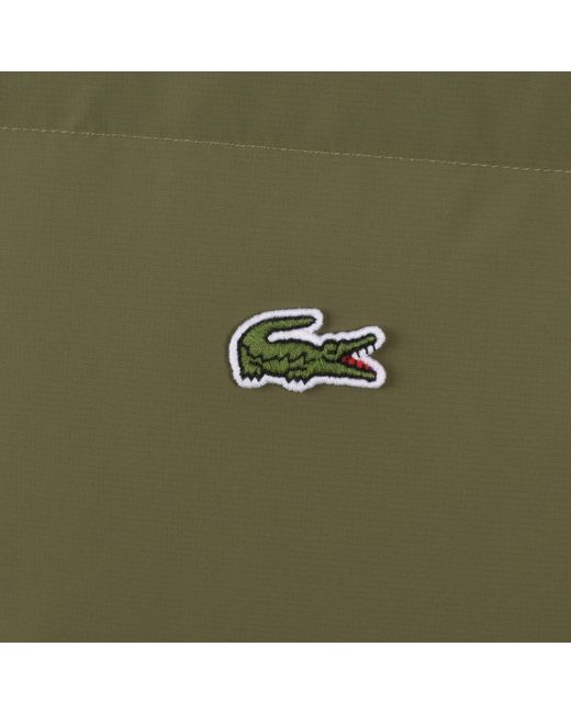 Lacoste Big Baffle Down Jacket in Green for Men | Lyst