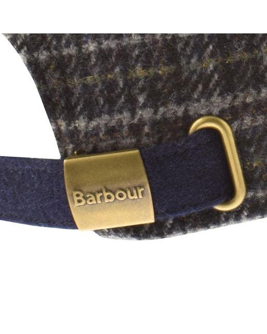 Barbour Clyde Tartan Cap in Grey for Men | Lyst UK