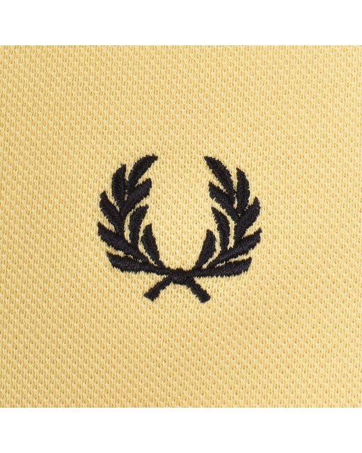 Fred Perry Twin Tipped Polo T Shirt in Yellow for Men | Lyst UK