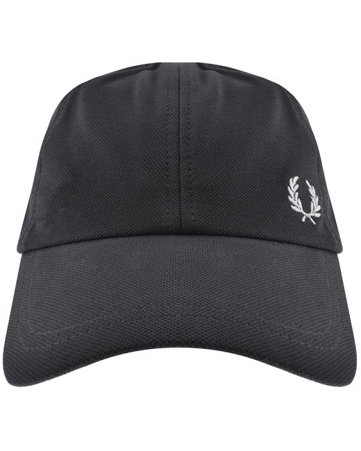 Fred Perry Pique Classic Cap in Black for Men | Lyst UK