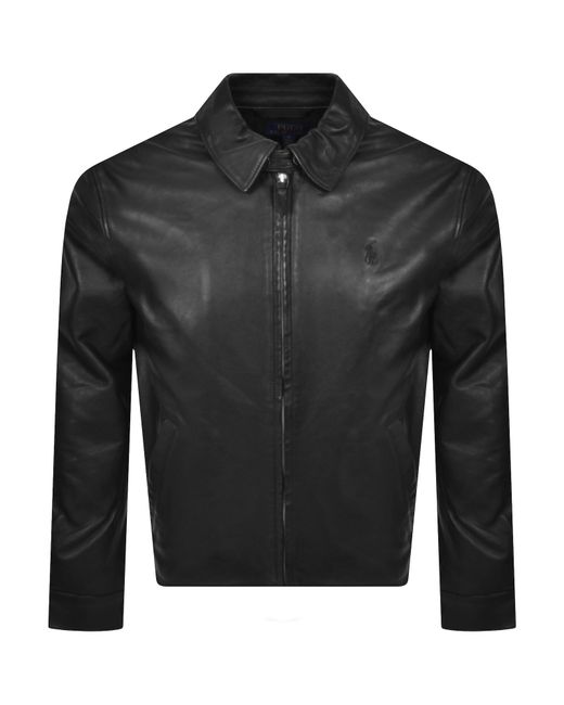 Ralph Lauren Maxwell Leather Jacket in Black for Men | Lyst