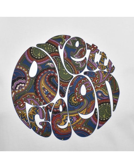 Pretty Green Pretty 15Th Anniversary Logo T Shirt in White for Men | Lyst