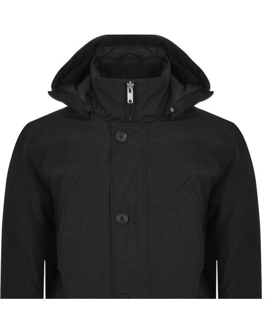 BOSS Boss Osiass Parka Jacket in Black for Men | Lyst