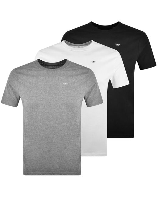 Luke 1977 Majic 3 Pack T Shirts in Gray for Men | Lyst