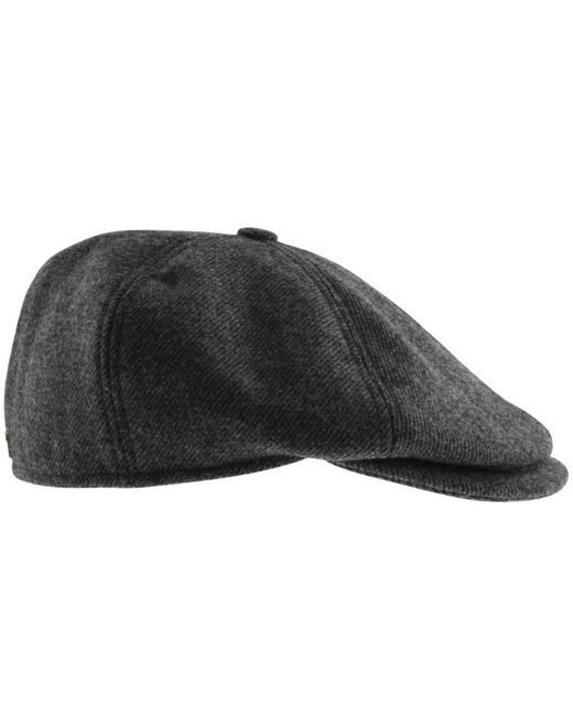 Barbour Claymore Bakerboy Hat Charcoal in Black for Men | Lyst UK