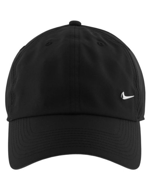 Nike Dri-Fit Club Metal Swoosh Cap in Black for Men | Lyst UK