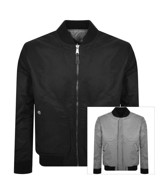 DIESEL Logo J Mattan Reversible Jacket in Black for Men | Lyst