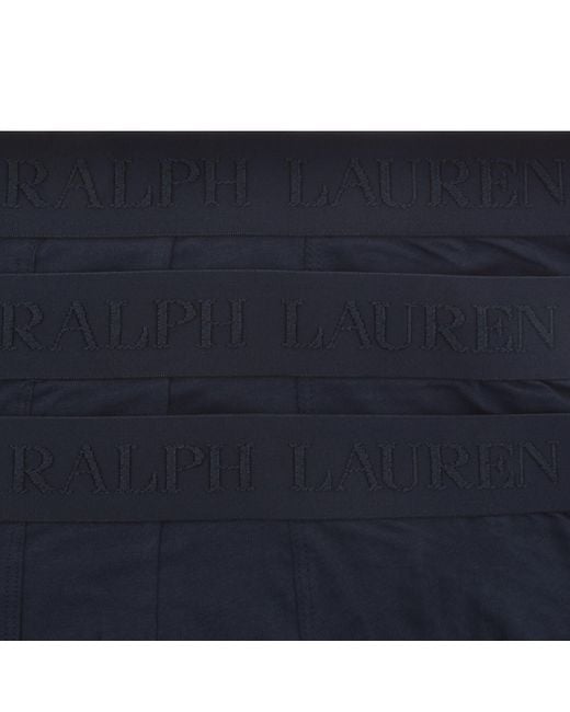 Ralph Lauren Underwear 3 Pack Boxer Briefs in Blue for Men | Lyst UK
