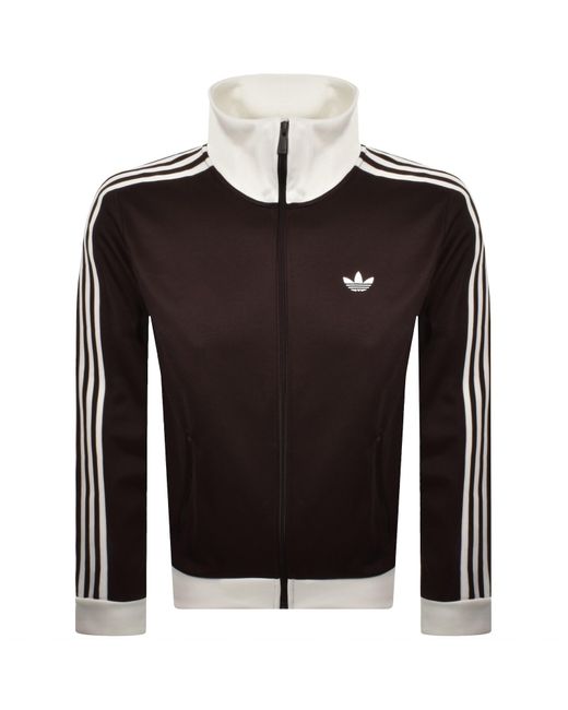 adidas Originals Three Stripes Track Top in Black for Men | Lyst UK