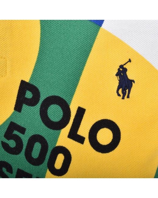 Ralph Lauren Racing Poster Polo T Shirt in Blue for Men | Lyst
