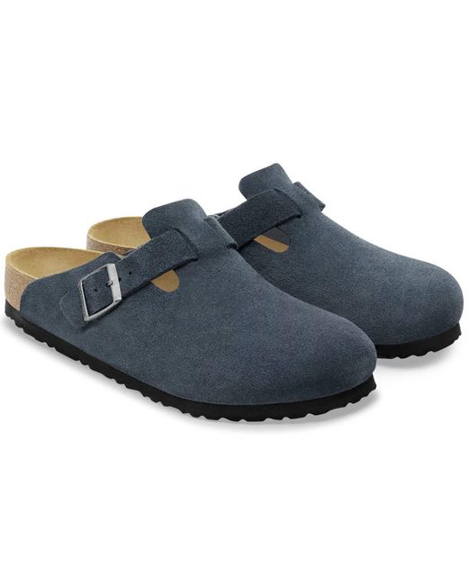 Birkenstock Boston Bs Mules in Blue for Men | Lyst UK