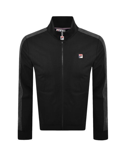 Fila Fila Keith Contrast Stitch Track Top in Black for Men | Lyst UK