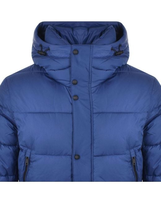 BOSS Boss Omaris Puffer Jacket in Blue for Men | Lyst