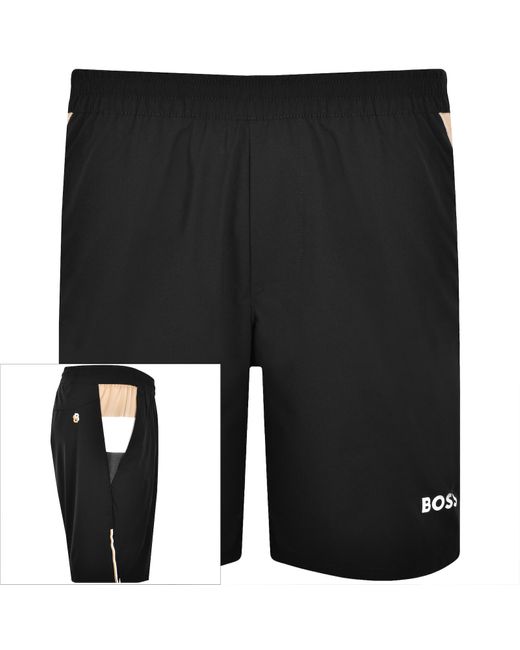 BOSS Boss Tennis Match Shorts in Black for Men | Lyst UK
