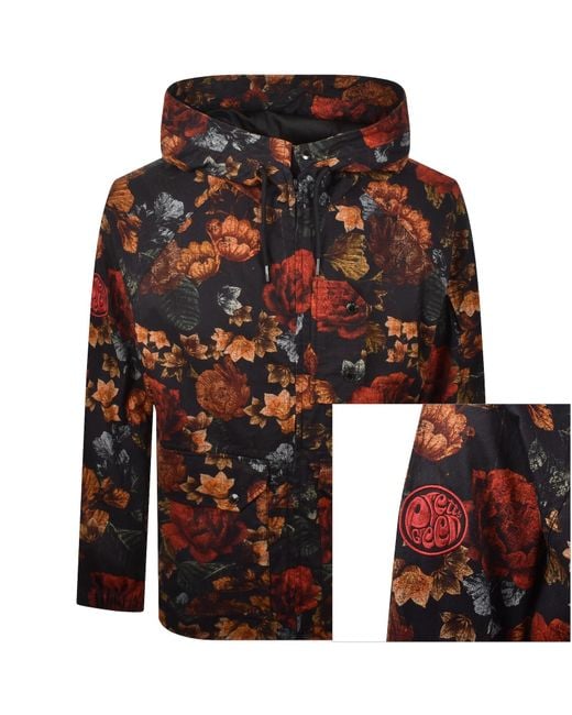 Pretty Green Prestleigh Floral Jacket in Red for Men | Lyst UK