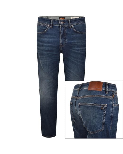 BOSS Boss Onyx Slim Tapered Fit Jeans in Blue for Men | Lyst UK