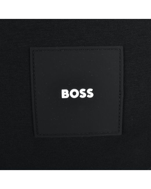 BOSS Boss Paddy Rib Polo Shirt in Black for Men | Lyst UK