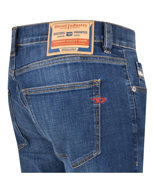 DIESEL D Strukt Slim Fit Mid Wash Jeans in Blue for Men | Lyst