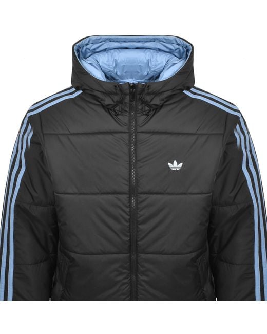 adidas Originals Reversible Padded Jacket in Black for Men | Lyst UK
