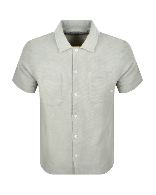 Farah Farah Judson Waffle Shirt Grove in Gray for Men | Lyst