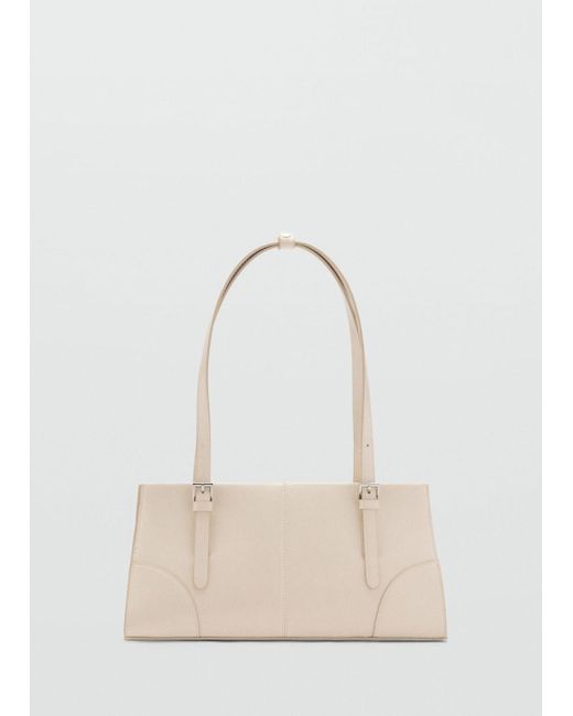 Mango Shoulder Bag With Buckles in Red | Lyst