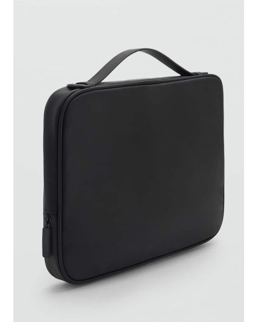Mango Rubberised Laptop Case in Black for Men | Lyst