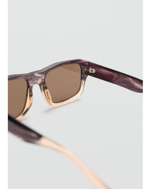 Mango Gradient Frame Sunglasses In Black For Men Lyst Uk