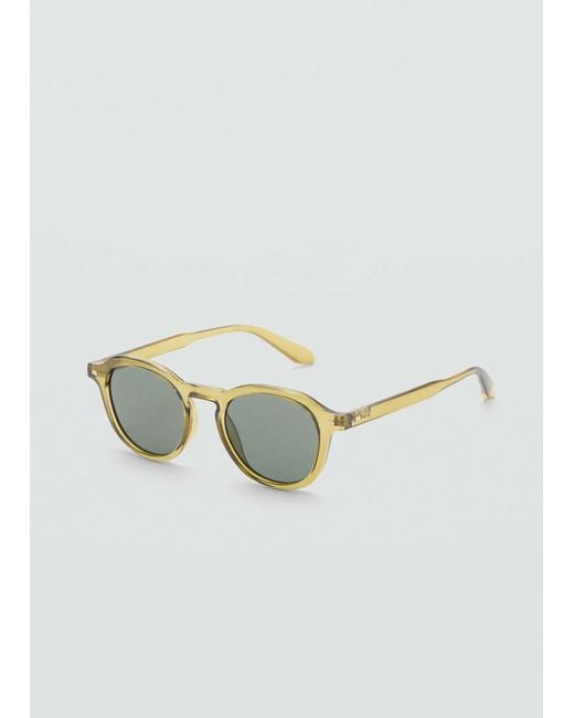 Mango Semi-Transparent Frame Sunglasses in Green for Men | Lyst UK