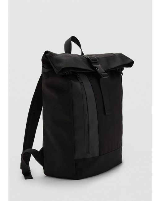 Mango Backpack With Flap in Black for Men | Lyst