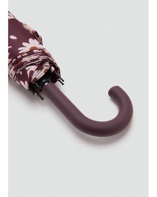 Mango Flower Print Umbrella in Red | Lyst UK