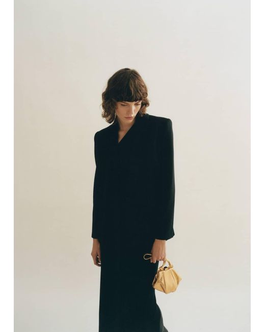 Mango Leather Metallic Bag in Blue | Lyst